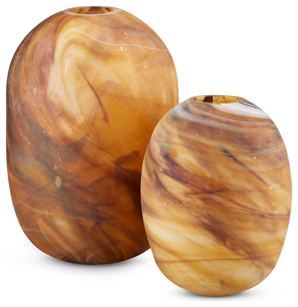 Desert Storm Vase Set of 2 - Contemporary - Vases - by Sideboards and ...