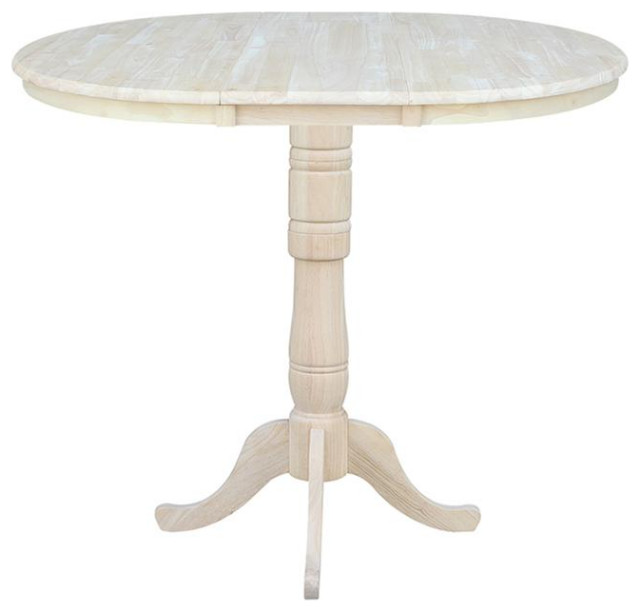 Round Top Pedestal Table With 12 Leaf - Traditional - Dining Tables ...