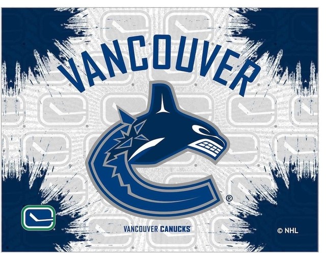 Vancouver Canucks Logo Canvas, 32"x24" - Contemporary - Prints And ...