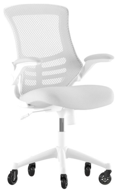 Kelista Light Gray Chair with Roller Wheels - Contemporary - Office ...