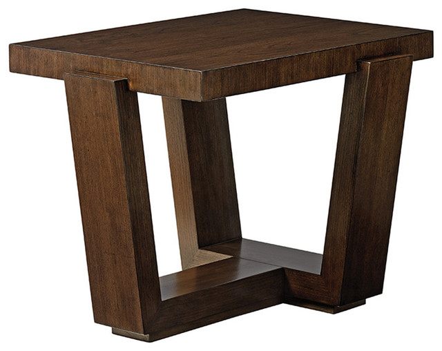 Emma Mason Signature Daria Shayla Esplanade End Table in Cherry ...