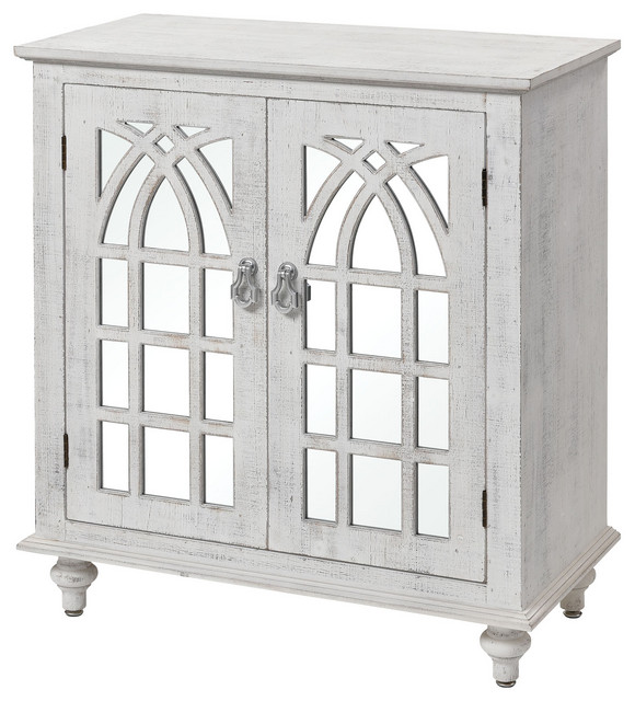 STEIN WORLD 17264 Klein 2-Door Cabinet in Distressed White - Farmhouse ...