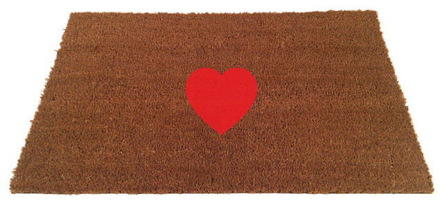 Heart Doormat, 18"x30" - Contemporary - Doormats - by UncommonDoormats ...