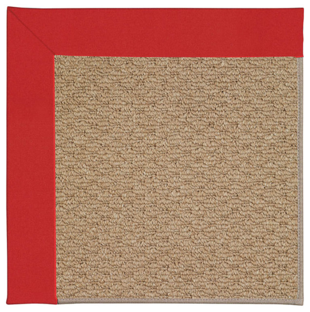 Capel Zoe-Raffia Red 1992_527 Machine Tufted Rugs, 4'x6' Rectangle ...