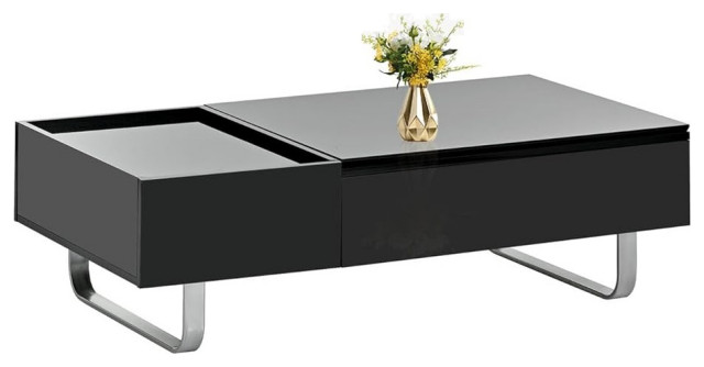 Modern Coffee Table, Minimalist Design With Lift Up Top & Storage ...