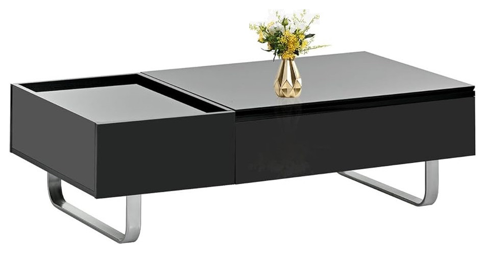 Modern Coffee Table, Minimalist Design With Lift Up Top & Storage ...
