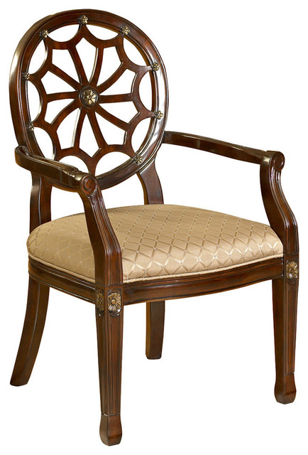 Spider Web Back Accent Chair - Traditional - Armchairs And Accent ...