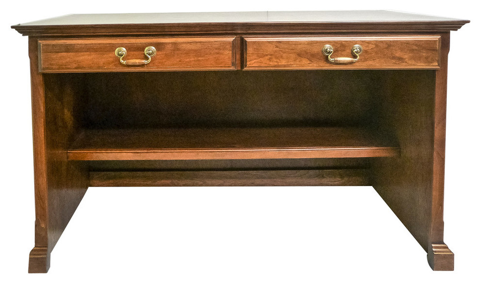 Traditional Alder Writing Desk, 42w - Traditional - Desks And Hutches ...