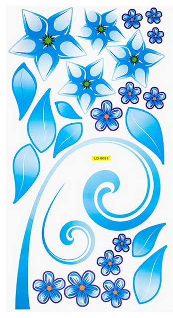 Sky Blue - Wall Decals Stickers Appliques Home Decor - Contemporary ...