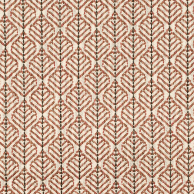 Red Performance Geometric woven Upholstery Fabric by the Yard, By The ...