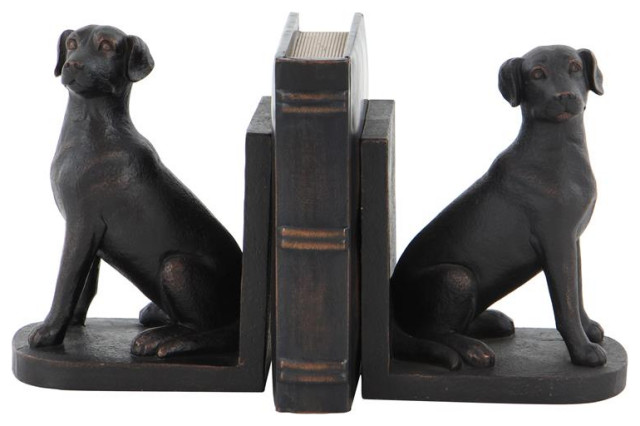 Brown Polystone Farm House Bookends - Contemporary - Bookends - by ...