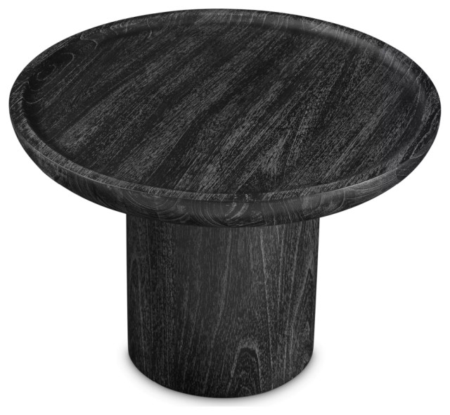 Round Gray Side Table | Eichholtz Rouault - Transitional - Side Tables ...