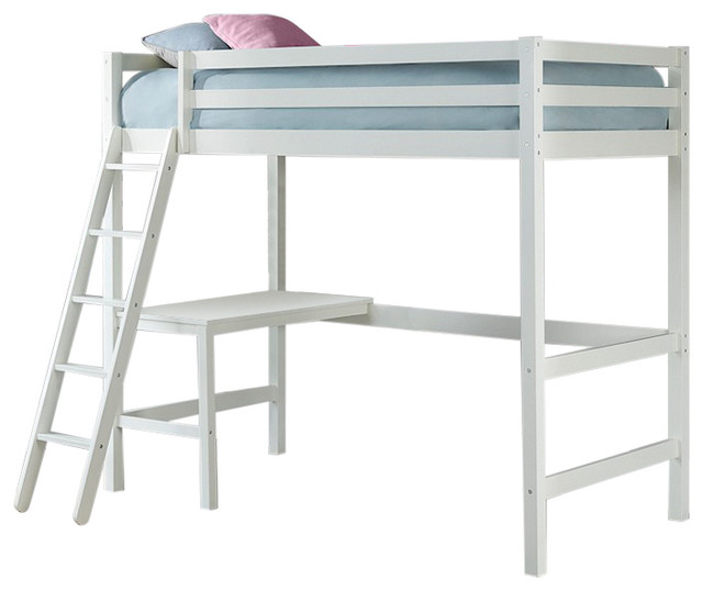 Hillsdale Caspian Twin Study Loft Bed, White, 2179-320 - Transitional ...