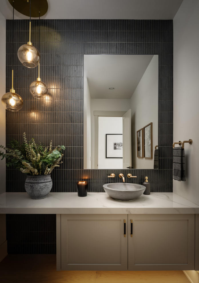 Modern Mediterranean - Transitional - Powder Room - Seattle - by Space ...
