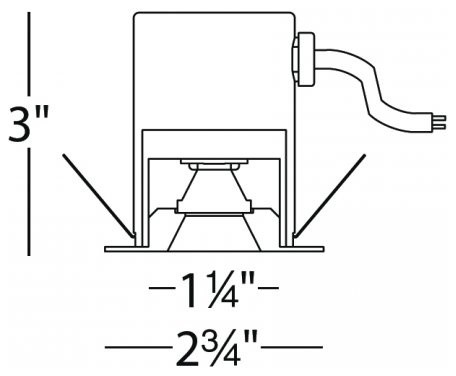 LEDme Miniature Round Recessed Task-Light 3000K Soft White, Brushed ...