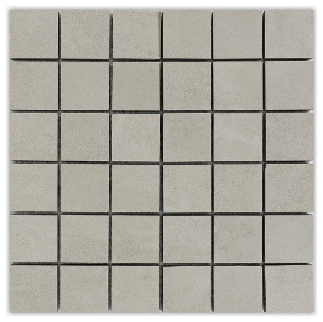 Ark Ivory Matte 2x2 Porcelain Mosaic, 11.75X11.75 - Traditional ...