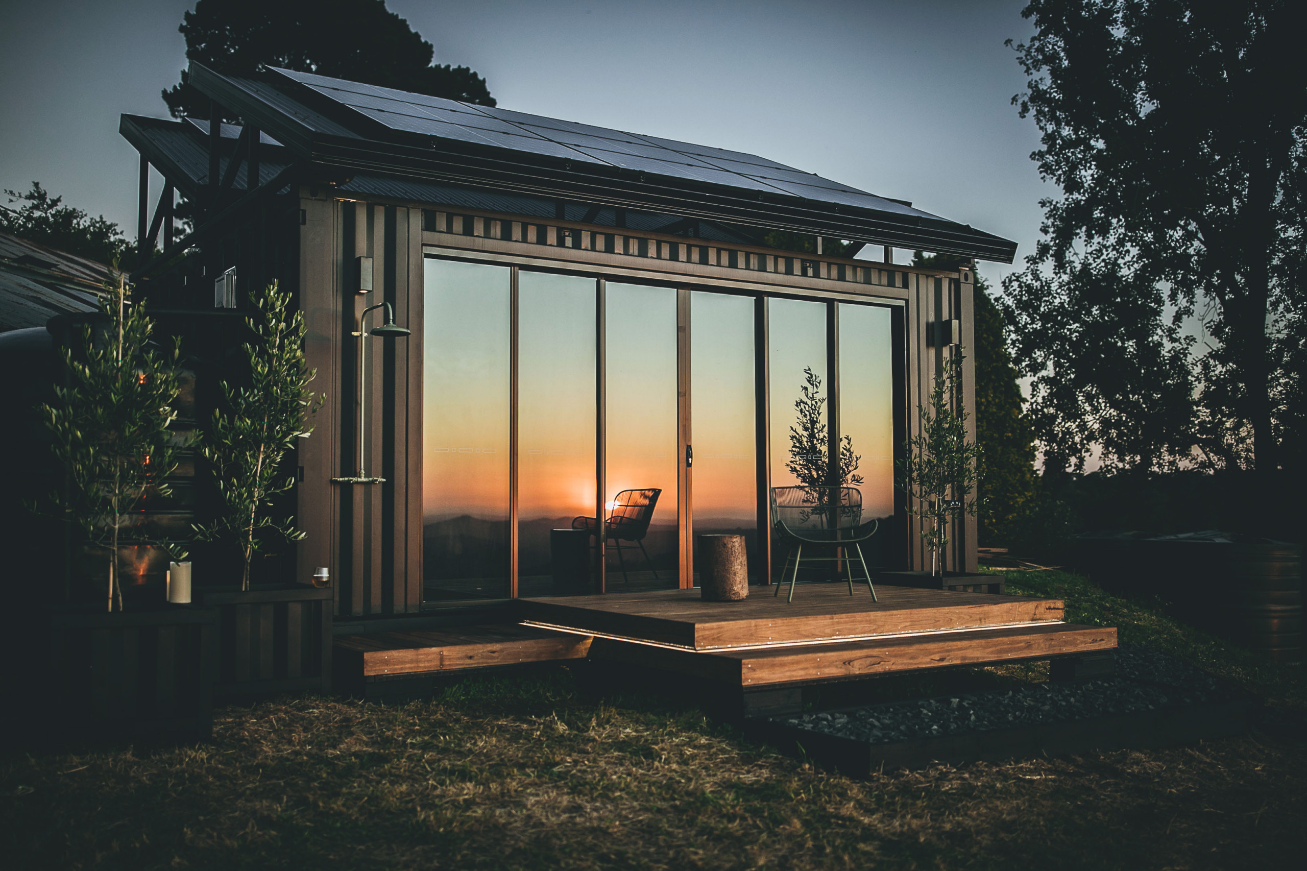 Container Turned Cabin Home