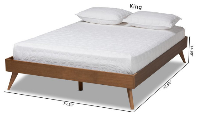 Baxton Studio Lissette Mid-Century Modern Walnut Brown Finished Wood ...