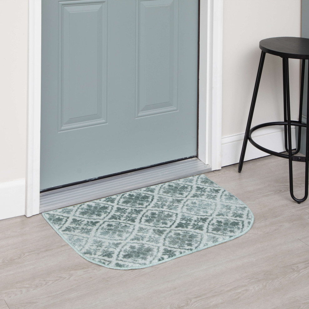 Mohawk Home Diamond Ornament Grey 1' 8" x 2' 6" Kitchen Mat, 1' 8" x 2 ...