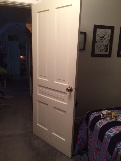 converting a regular door to a barn door