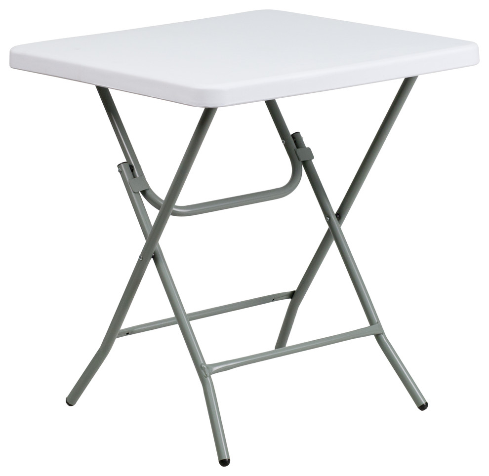 MFO 27'' Square Plastic Folding Table - Contemporary - Folding Tables ...