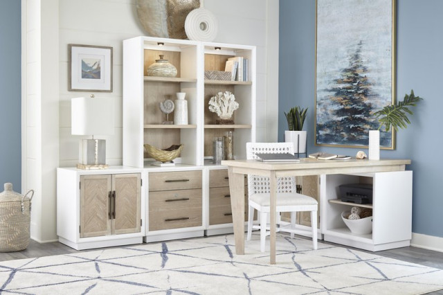 Boca Grande Drawer File Cabinet With Hutch - Farmhouse - Filing ...