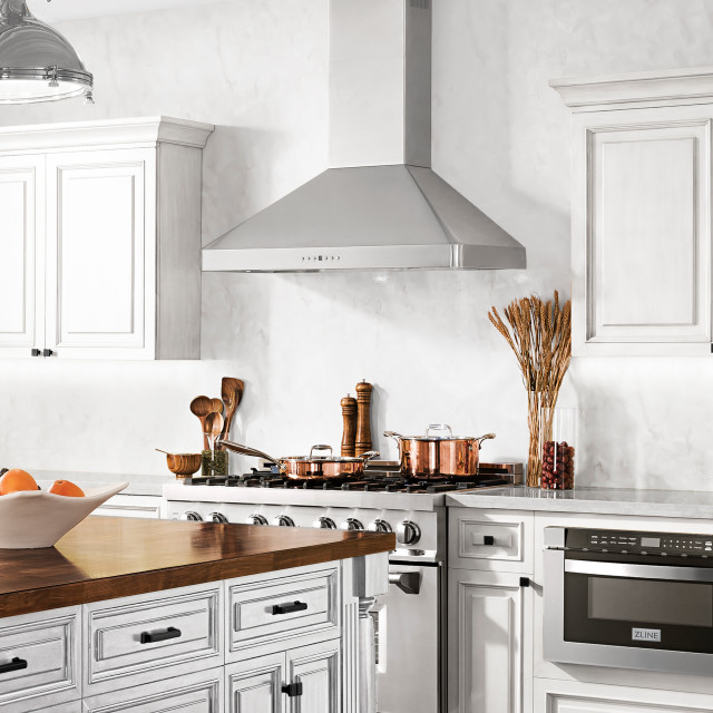 ZLINE 30 in. Wall Range Hood, Stainless Steel, KF2-30 - Contemporary ...