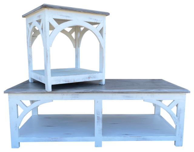 Coffee Table, White - Farmhouse - Coffee Tables - by Jackson & Co. | Houzz