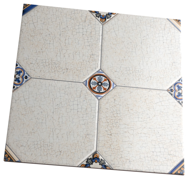 Manises Porcelain Floor and Wall Tile, Blanco, Sample - Contemporary ...