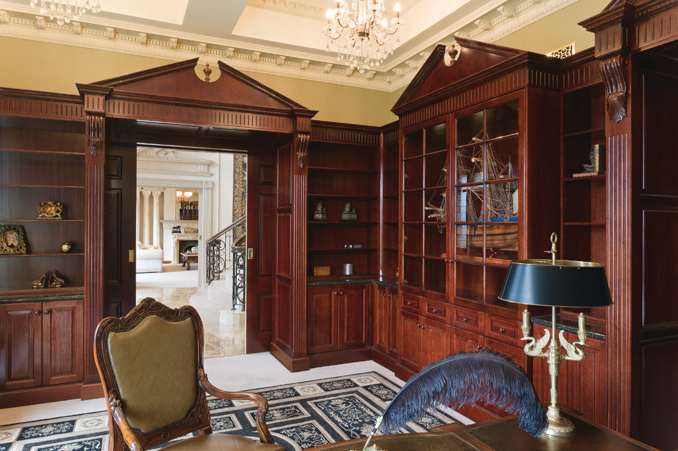 Georgian style study fit out. - Traditional - Home Office - Melbourne ...