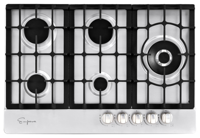 30-in Built-in Gas Cooktop with 5 Sealed Burners - LPG Convertible in ...