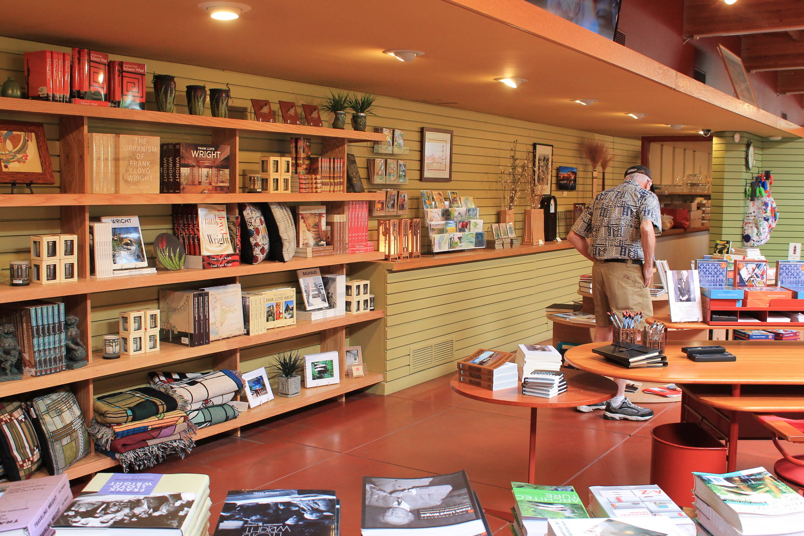 Frank Lloyd Wright Library Interiors