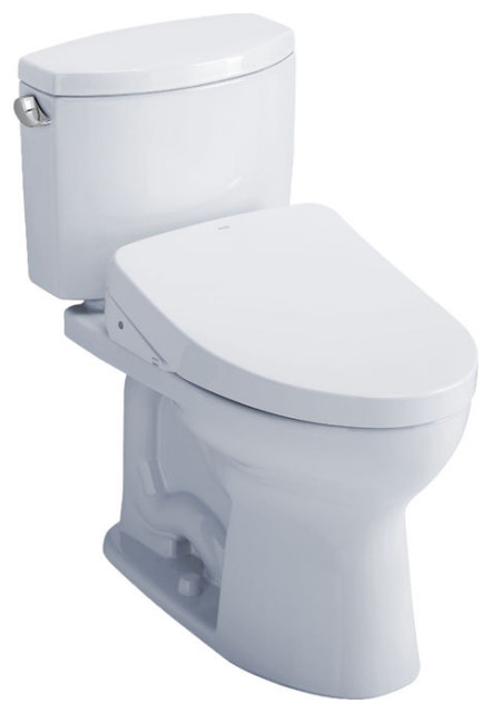 TOTO Drake II WASHLET+ Two-Piece Toilet with S500e Bidet Seat, 1.28 GPF ...