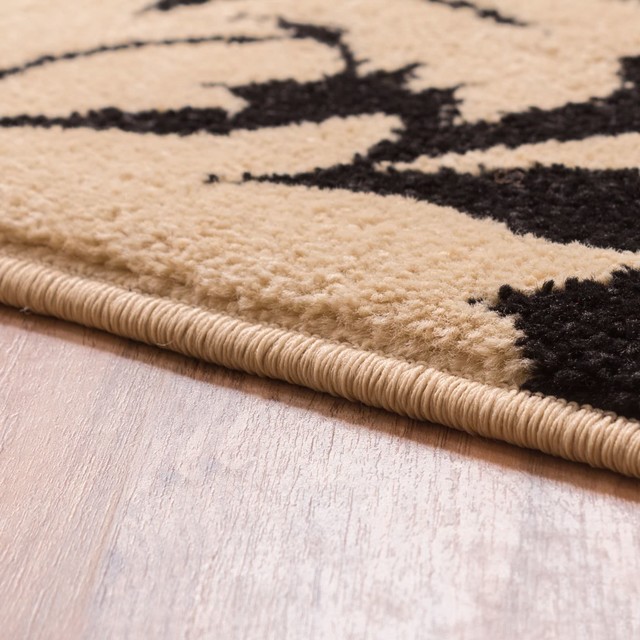 Well Woven Sydney Damask Toile Area Rug, Black/Ivory, 2'3" x 7'3 ...