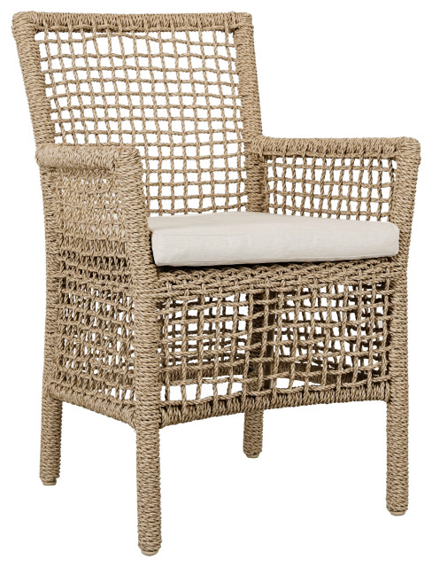 Brisbane Outdoor Dining Chair Natural - Beach Style - Outdoor Dining ...