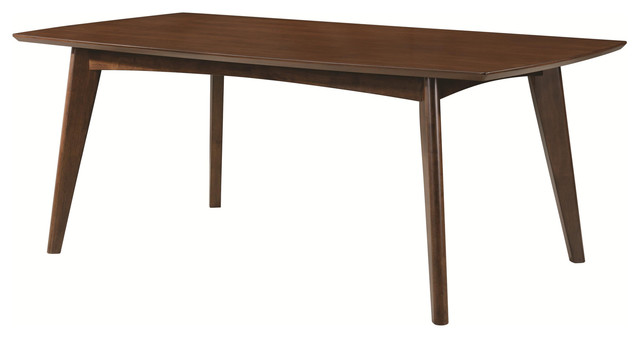 Coaster Malone Mid-century Table, Dark Walnut 105351 - Midcentury - Dining Tables - by Emma ...