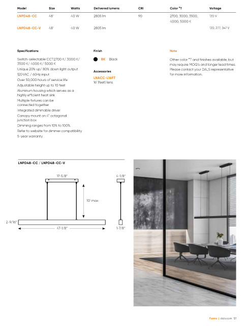 Boulevard 48" Linear LED Pendant - Modern - Pendant Lighting - by DALS ...