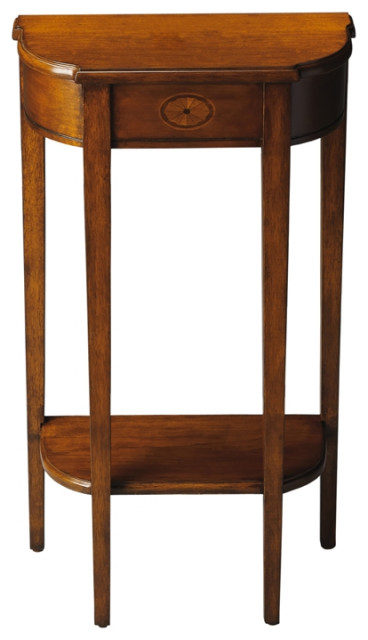 Butler Console Table, Olive Ash Burl - Transitional - Console Tables ...