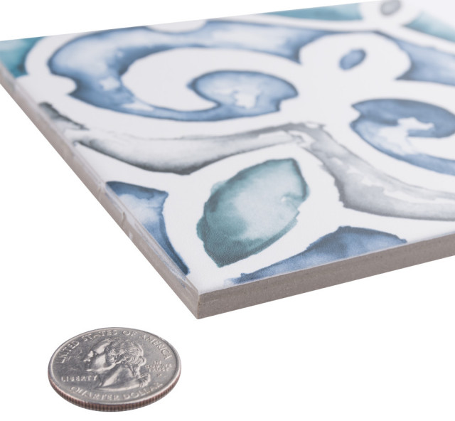 Saint Germain Gele Deco Porcelain Floor and Wall Tile Sample ...