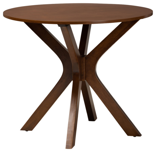 Bosvenna Transitional Round Dining Table, 34'' - Transitional - Dining ...