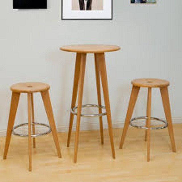 Solid Wood Pub Table - Midcentury - Indoor Pub And Bistro Tables - by ...