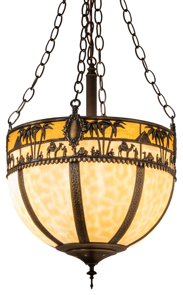 16" Camel Basket Inverted Pendant - Tropical - Pendant Lighting - by ...
