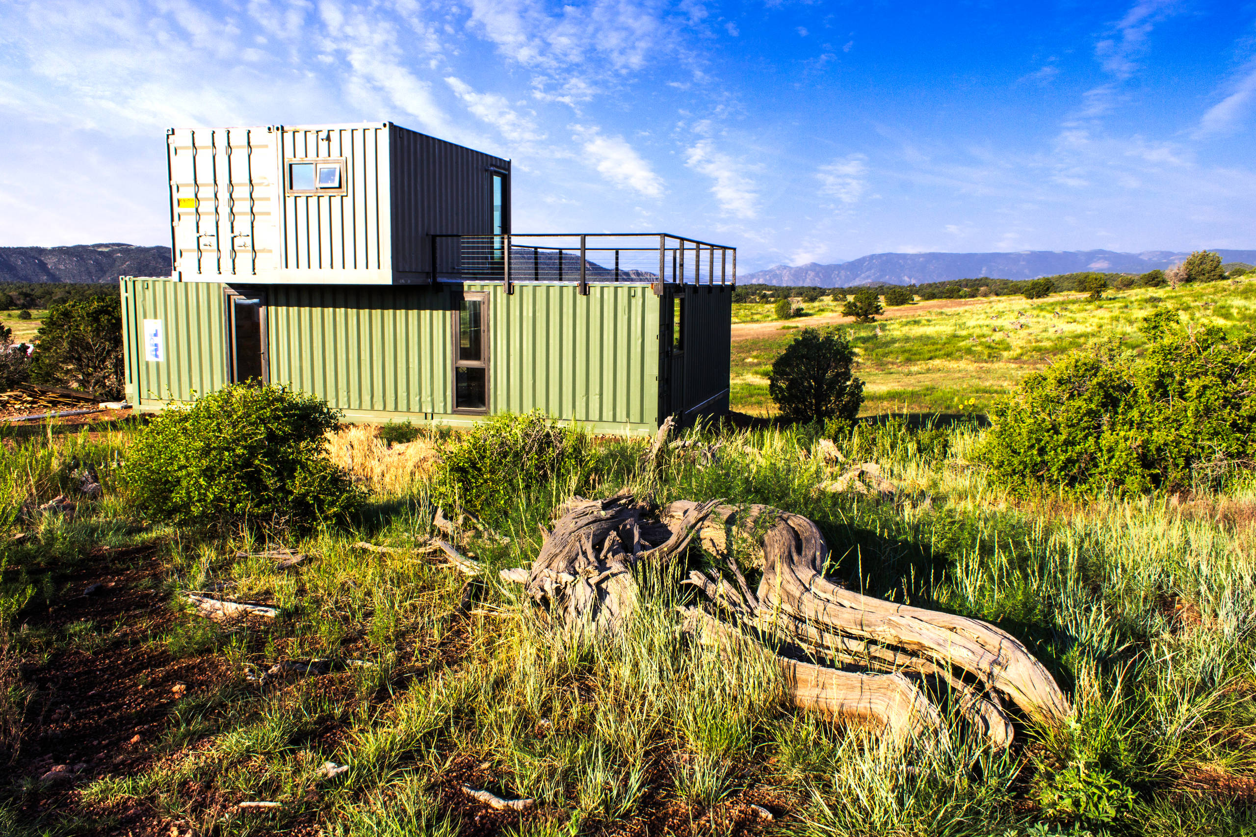 Green Shipping Container Adu Ideas Shipping Container Home Designs