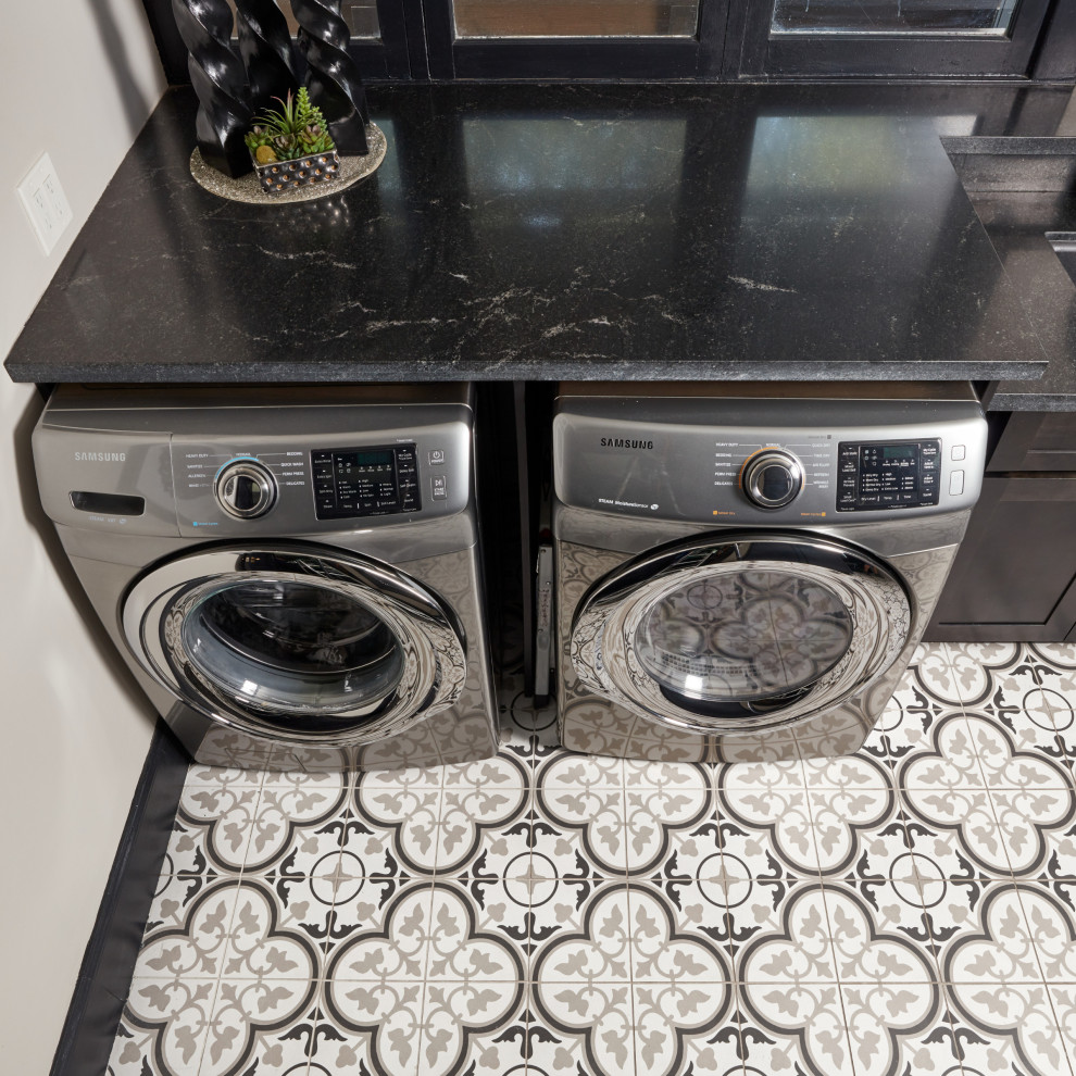 Reverie Porcelain Laundry Room Tiles - Transitional - Laundry Room ...