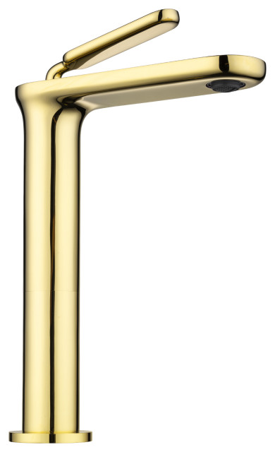 Aquaterior Black/Grey/Gold Bathroom Faucet Single Handle Vanity Sink ...