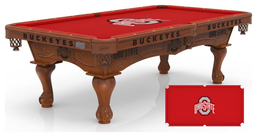 Holland Ohio State University Pool Table - Claw/Chardonnay ...
