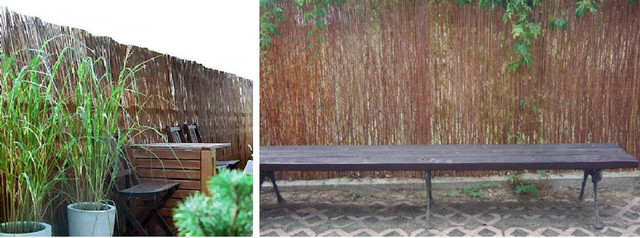 Willow Twig Privacy Screen Fence, 48"h - Tropical - Home Fencing And ...