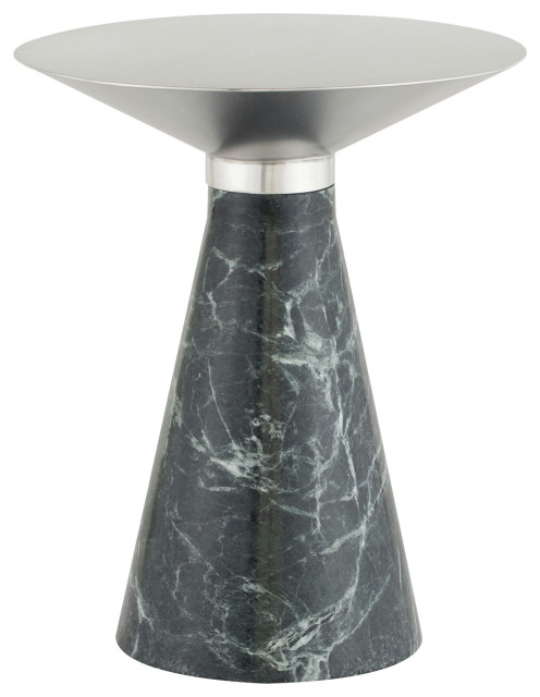Iris Silver Metal Side Table, HGNA552 - Contemporary - Side Tables And ...