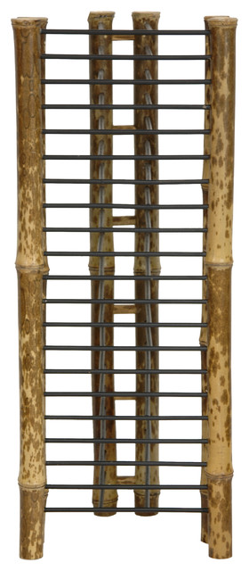 Japanese Bamboo Vertical CD/DVD Rack - Asian - Media Racks And Towers ...