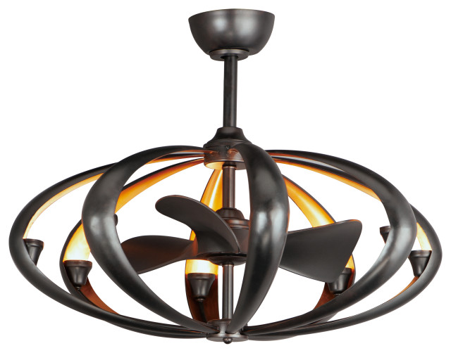 Ambience WiFi-enabled LED Fandelight, Gold Leaf - Transitional ...